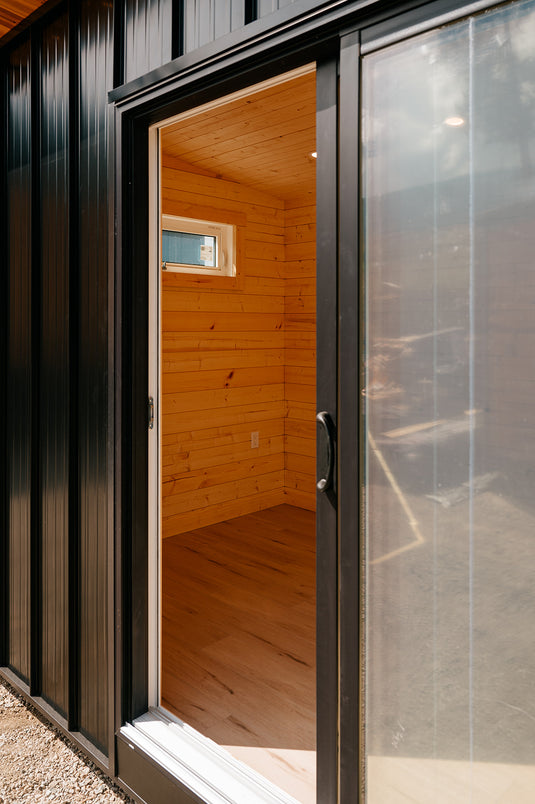 8' x 12' MODERN Bunkie – Elk Ridge Cabin Co